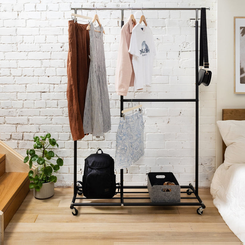 Black Metal Clothes Rack | Heavy Duty & Unbeatable Quality – Hangersforless